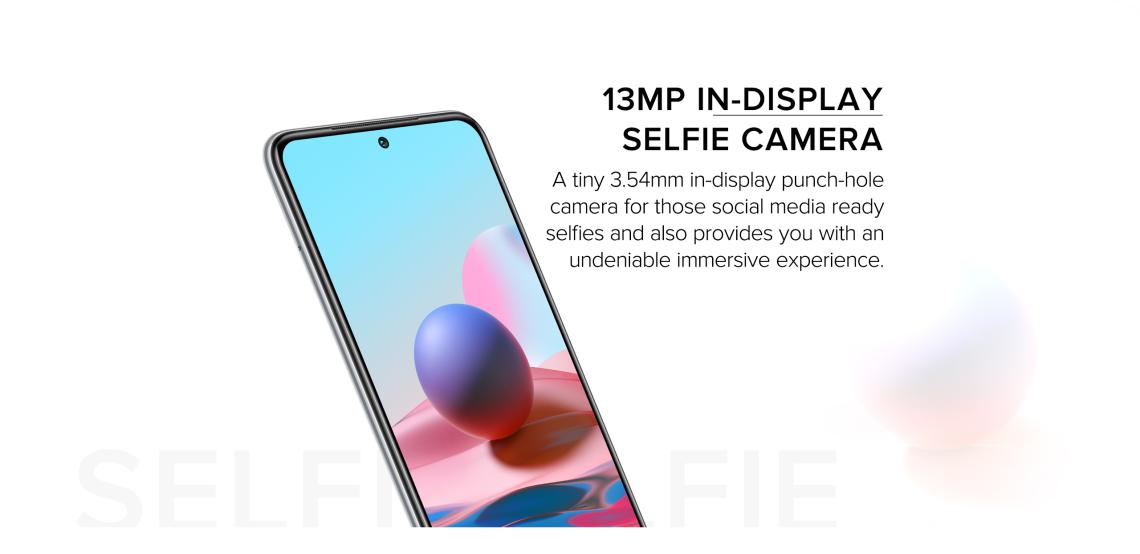 Redmi Note 10 Mobile Phone 6GB RAM, 128GB Shadow Black